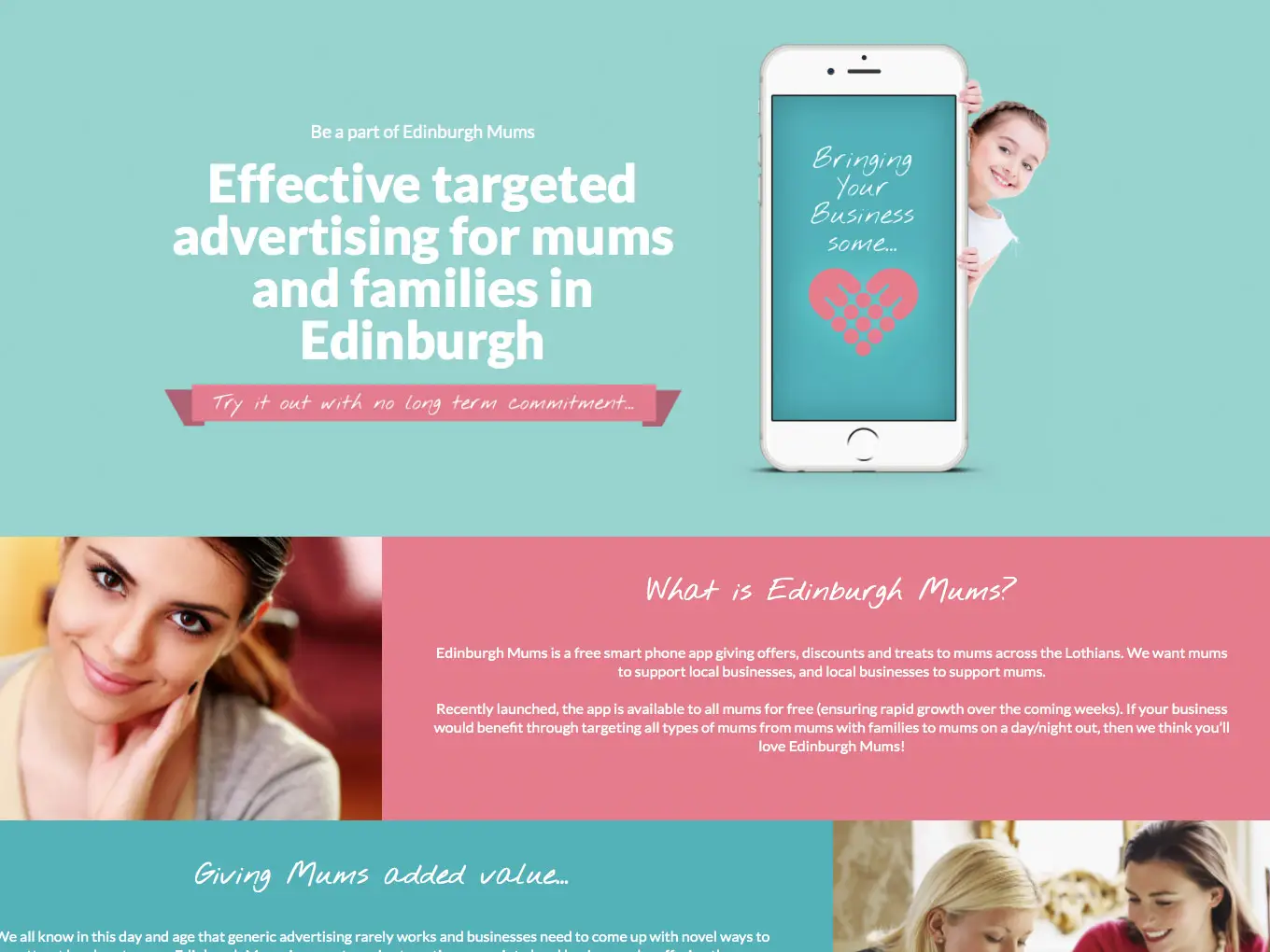Edinburgh Mums - Website Design by Freak, Edinburgh