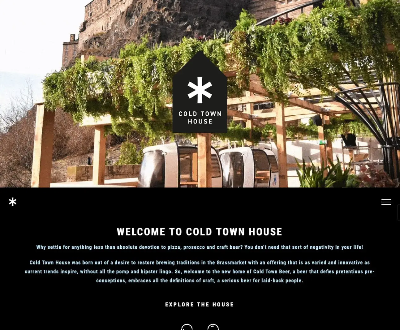 Cold Town House - Website Design by Freak, Edinburgh